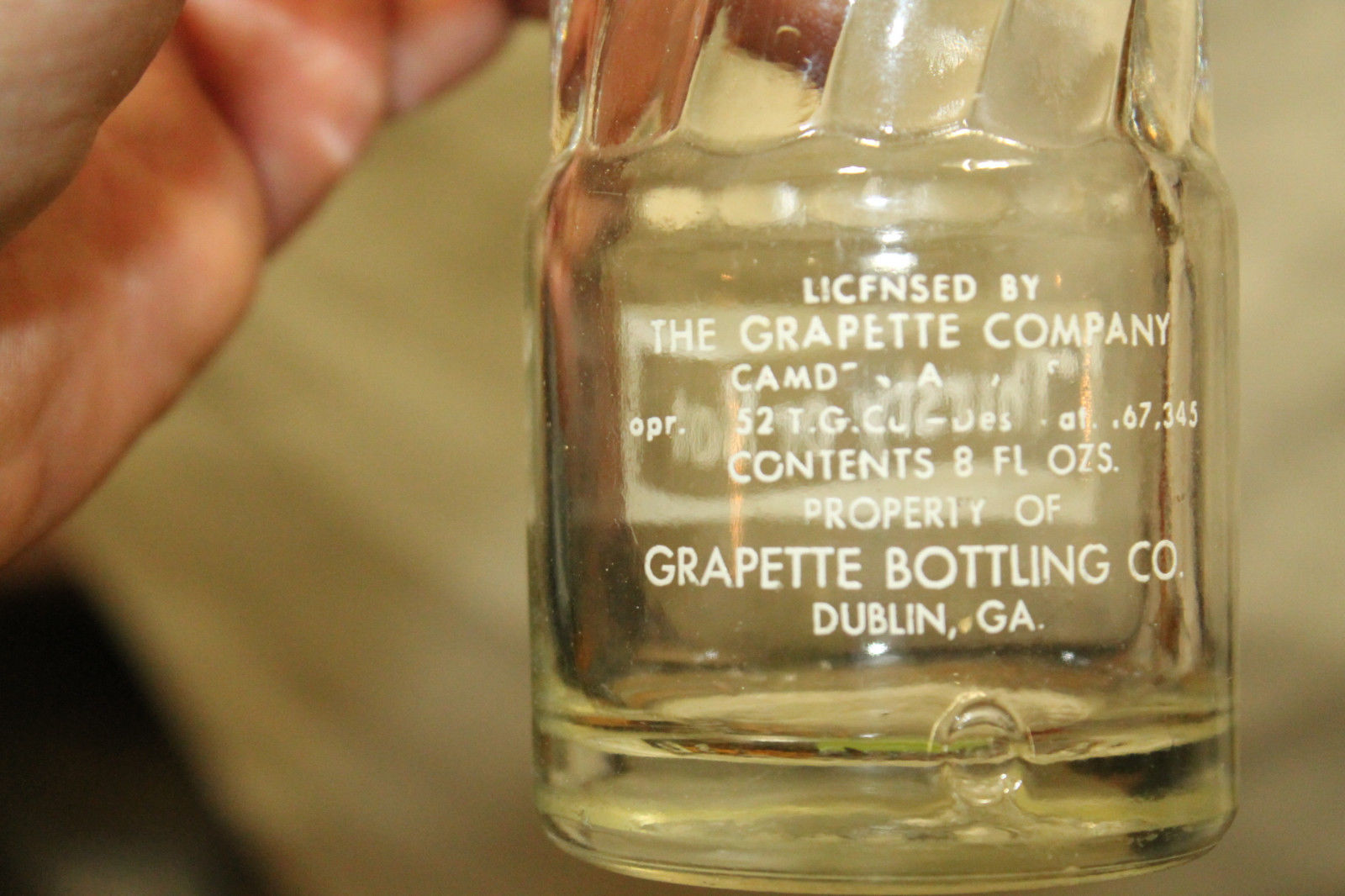 IMAGES OF OUR PAST - GRAPETTE AND ORANGETTE SODA BOTTLES - GRAPETTE ...