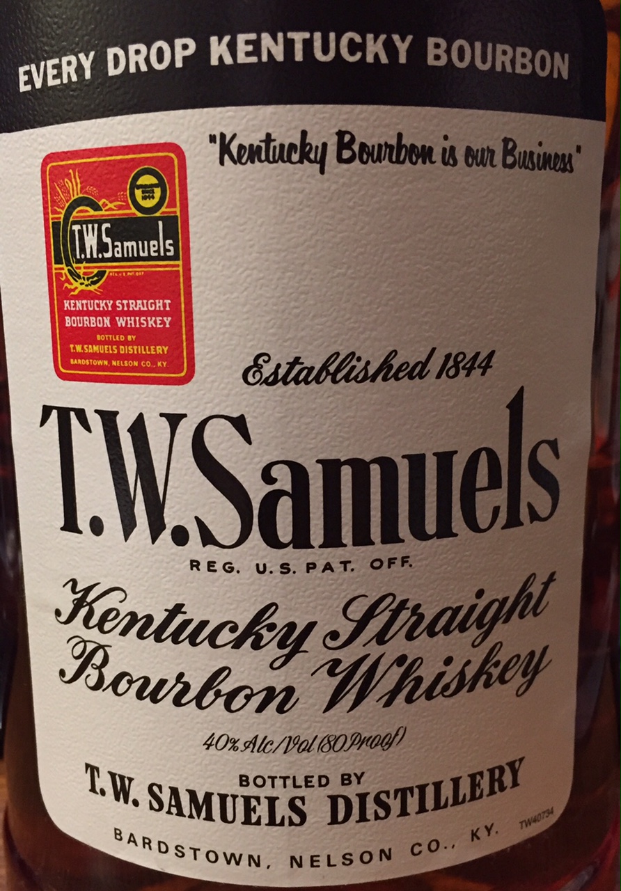 The Wine and Cheese Place: T.W. Samuels Kentucky Straight Bourbon Whiskey