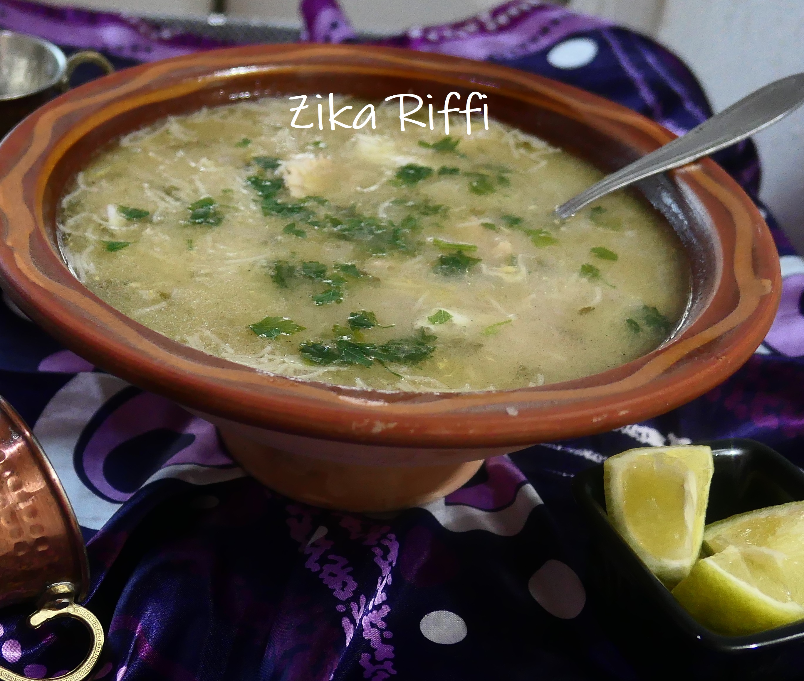 Chorba beida-Authentique soupe blanche algéroise au poulet de belle maman