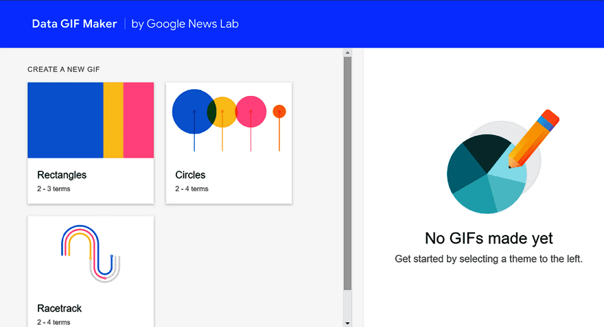Data GIF Maker 免費動態圖表產生器，線上製作 GIF 動圖來呈現數據資料