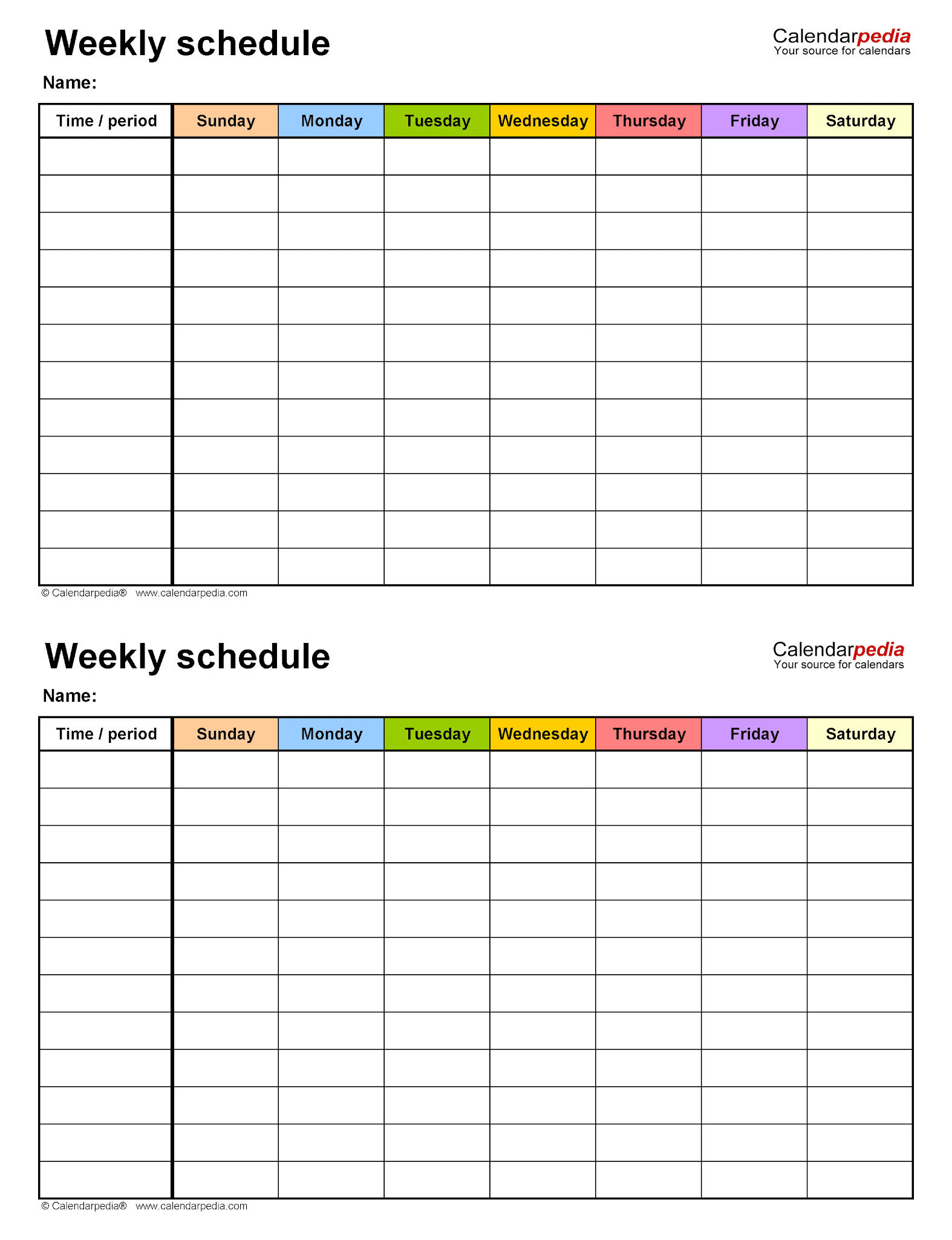One Day Schedule Template ~ Certificate Letter