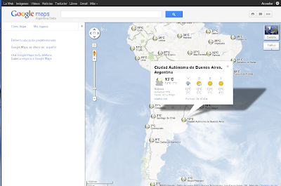 Clima en Google Maps