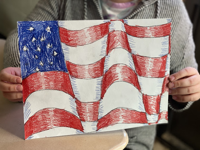 Elements of the Art Room: Patriotic art for Veterans Day!