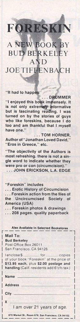 Welcome to my world.... : “710 and Counting” - ADVOCATE MEN - December 1984