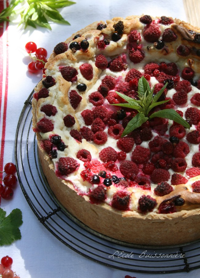 L'Ecole Buissonnière: Gâteau fromager aux fruits rouges