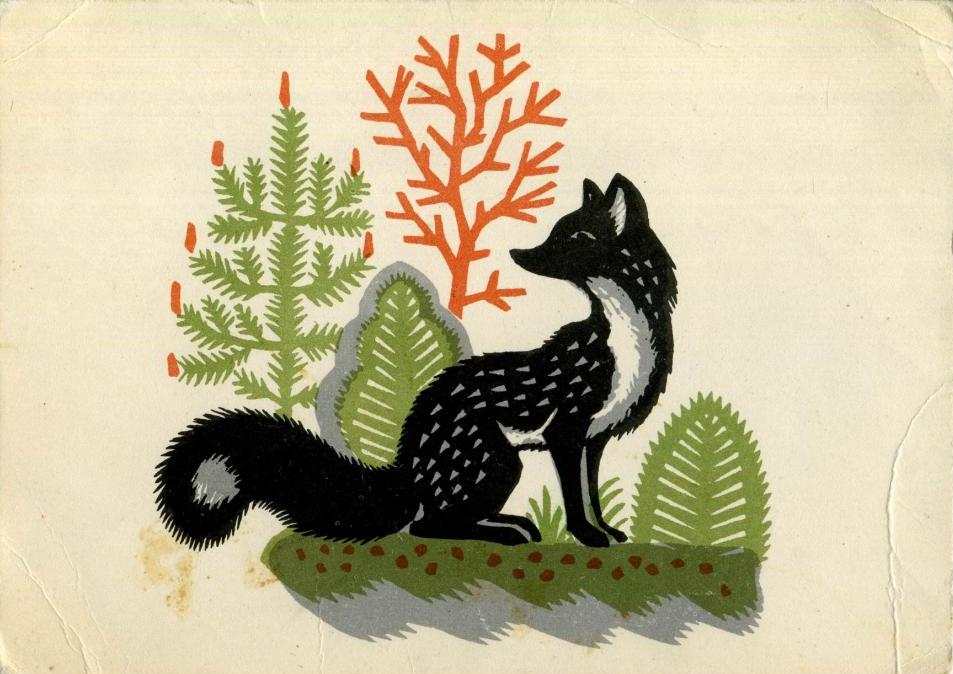 Library things: Fox in Russian book illustrations
