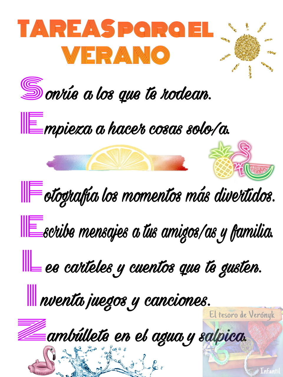 Tareas para el verano