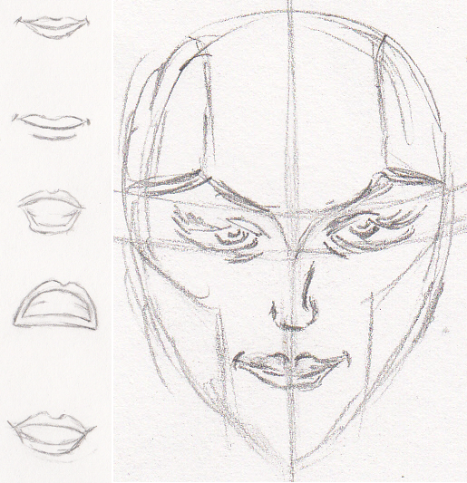 Boneworld: Drawing Tips: How To Draw a Woman's Face -- Front View