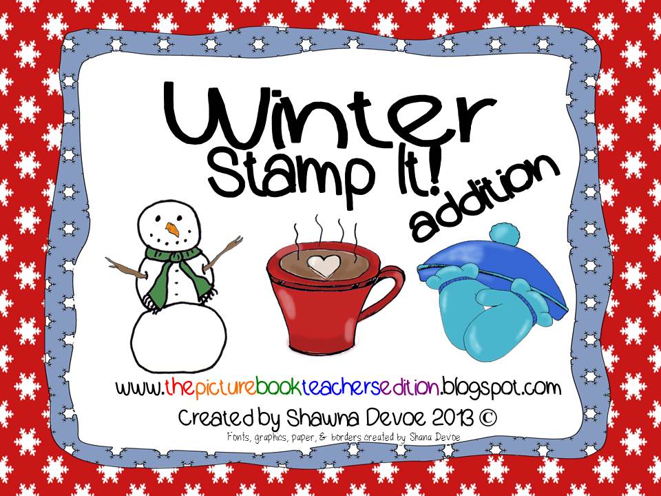 Winter Stamp It! - Addition | The Picture Book Teacher's Edition