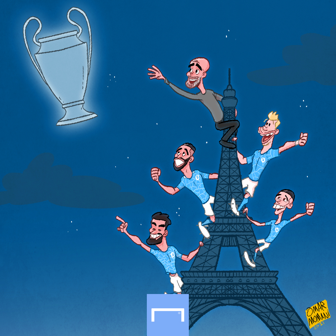Omar Momani cartoons: Manchester City in Paris