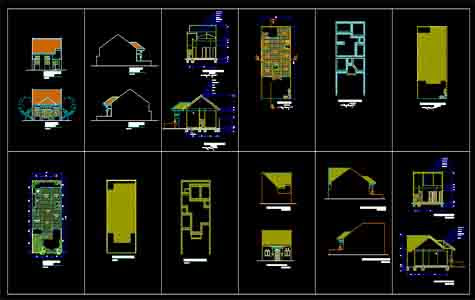 GAMBAR RUMAH MINIMALIS TIPE 70 FORMAT DWG AutoCAD - Konsultan Teknik Sipil