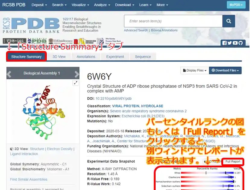 バイオケミカルTips：RCSB PDB用語集「wwPDB検証レポート(wwPDB Validation Reports)」-Affinity ...