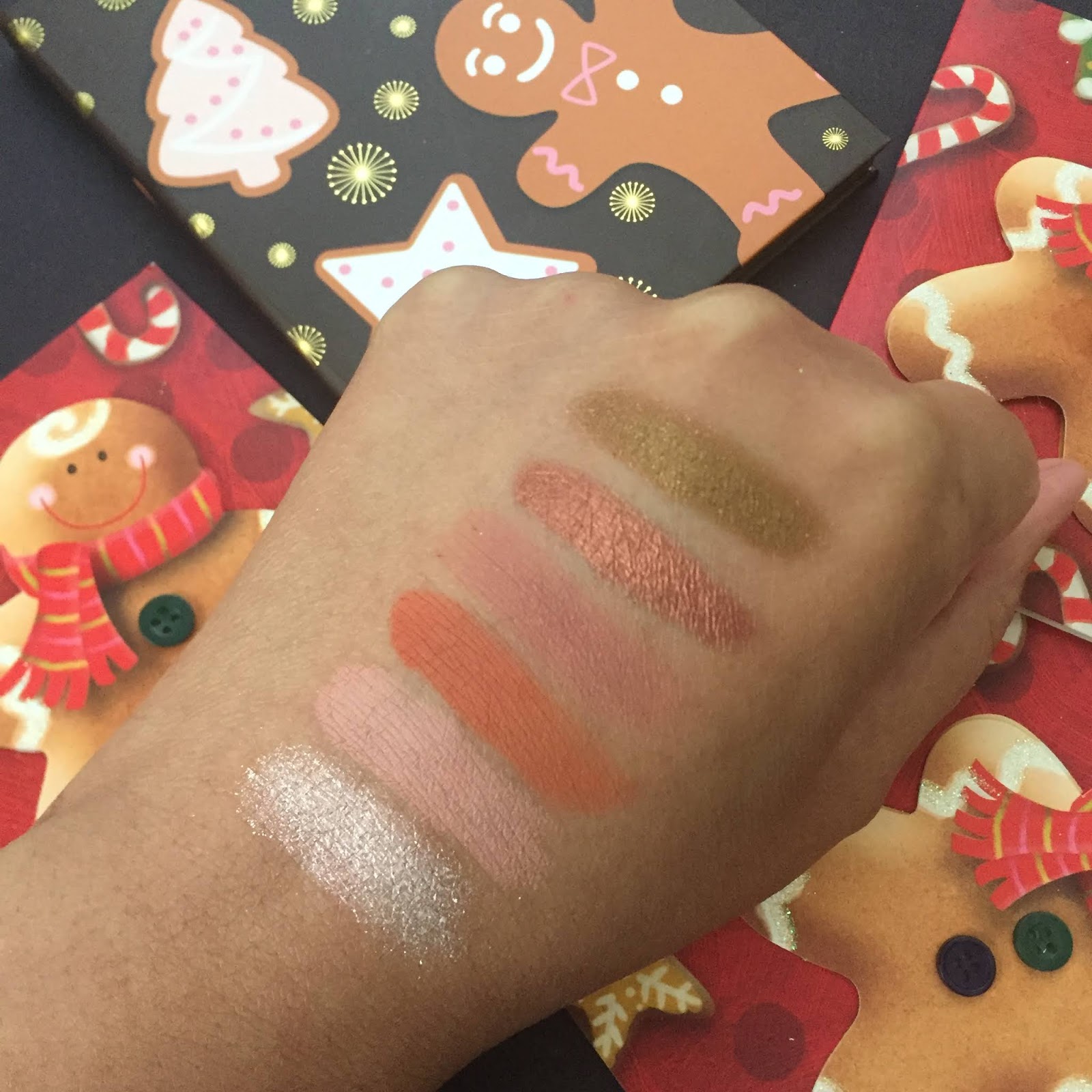 Too Faced Gingerbread Spice Eye Shadow Palette and Gingerbread Man ...