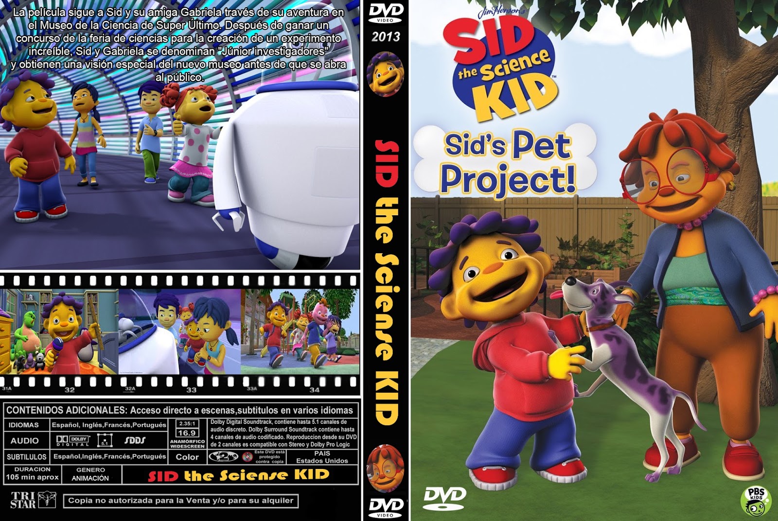 PB | DVD Cover / Caratula FREE: SID THE SCIENCE KID PET PROJECT - DVD ...