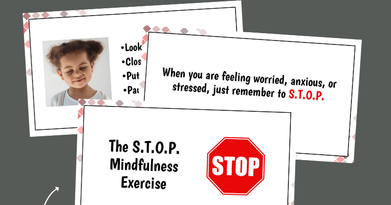 Free Google Slides Deck to Teach the S.T.O.P. Mindfulness Exercise ...