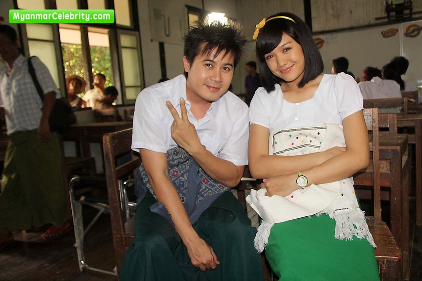 Nay Toe & Thet Mon Myint @ "White Cloud" Movie Making