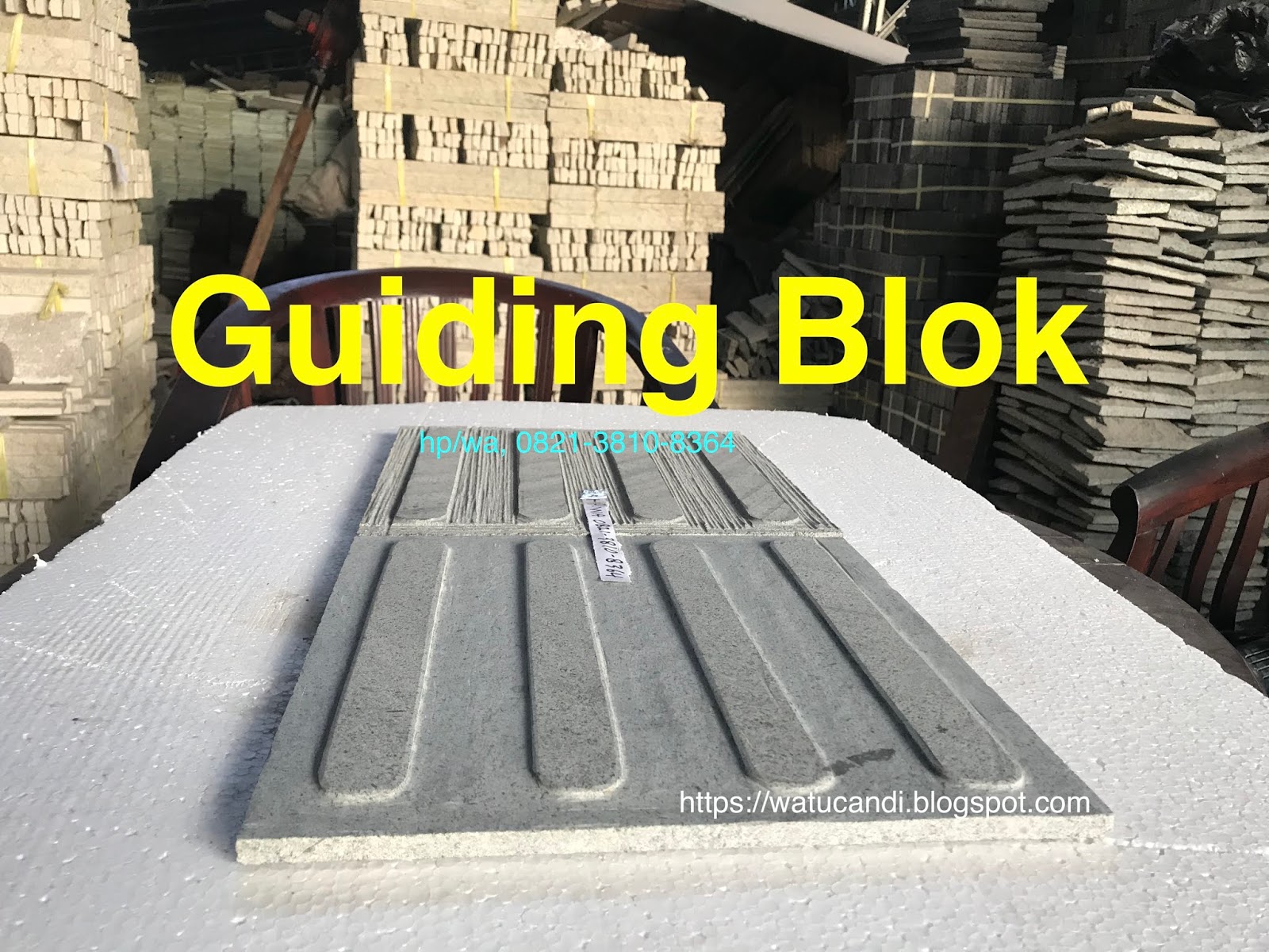 Jual Guiding Blok Bahan Batu Asli Jaminan Mutu Kuat Juga Cetakan Beton ...