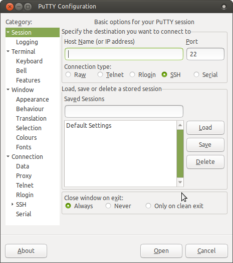 Cómo instalar el cliente SSH "PuTTY" en Linux ~ Linuxeros