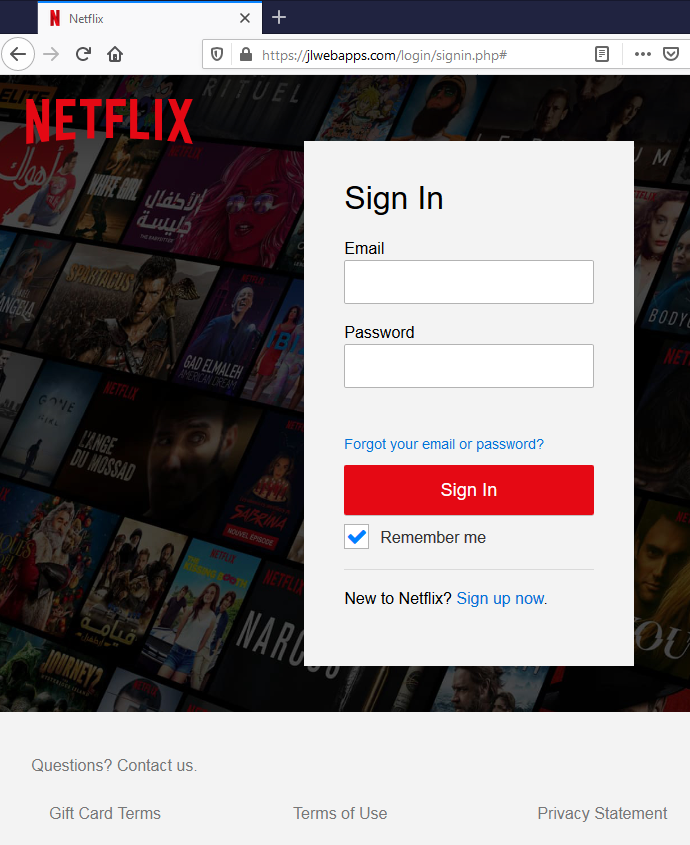 Netflix Phishing Sent Via SMS