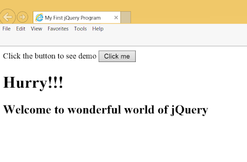 How to use jQuery First time? HelloWorld Example | Java67