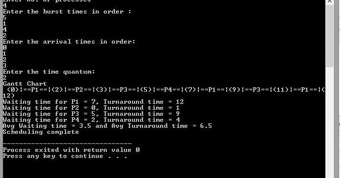 CskeCode: 7.Write a program to implement round robin scheduling algorithm. CskeCode: 7.Write a program to implement round robin scheduling algorithm.