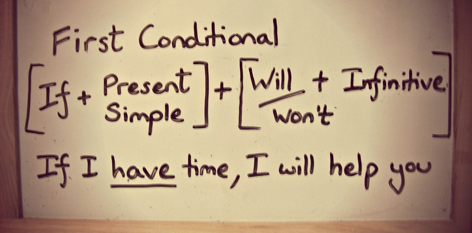 English: The First Conditional