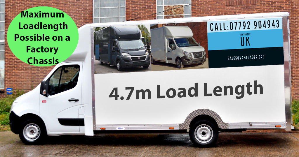 Renault Master Low Loader Luton 4.7m High Payload, Maximum Length
