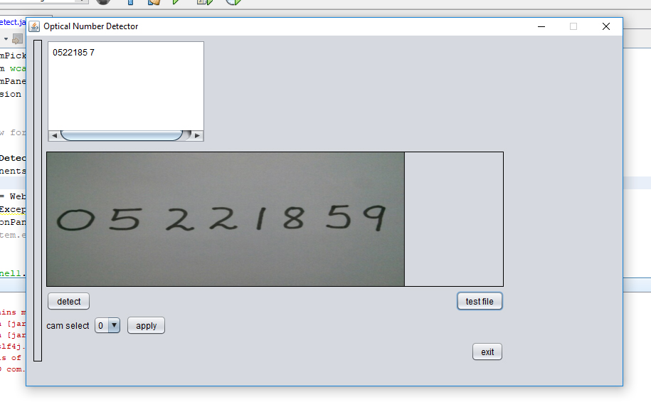 saliya ruchiranga: java opencv Number Recognition