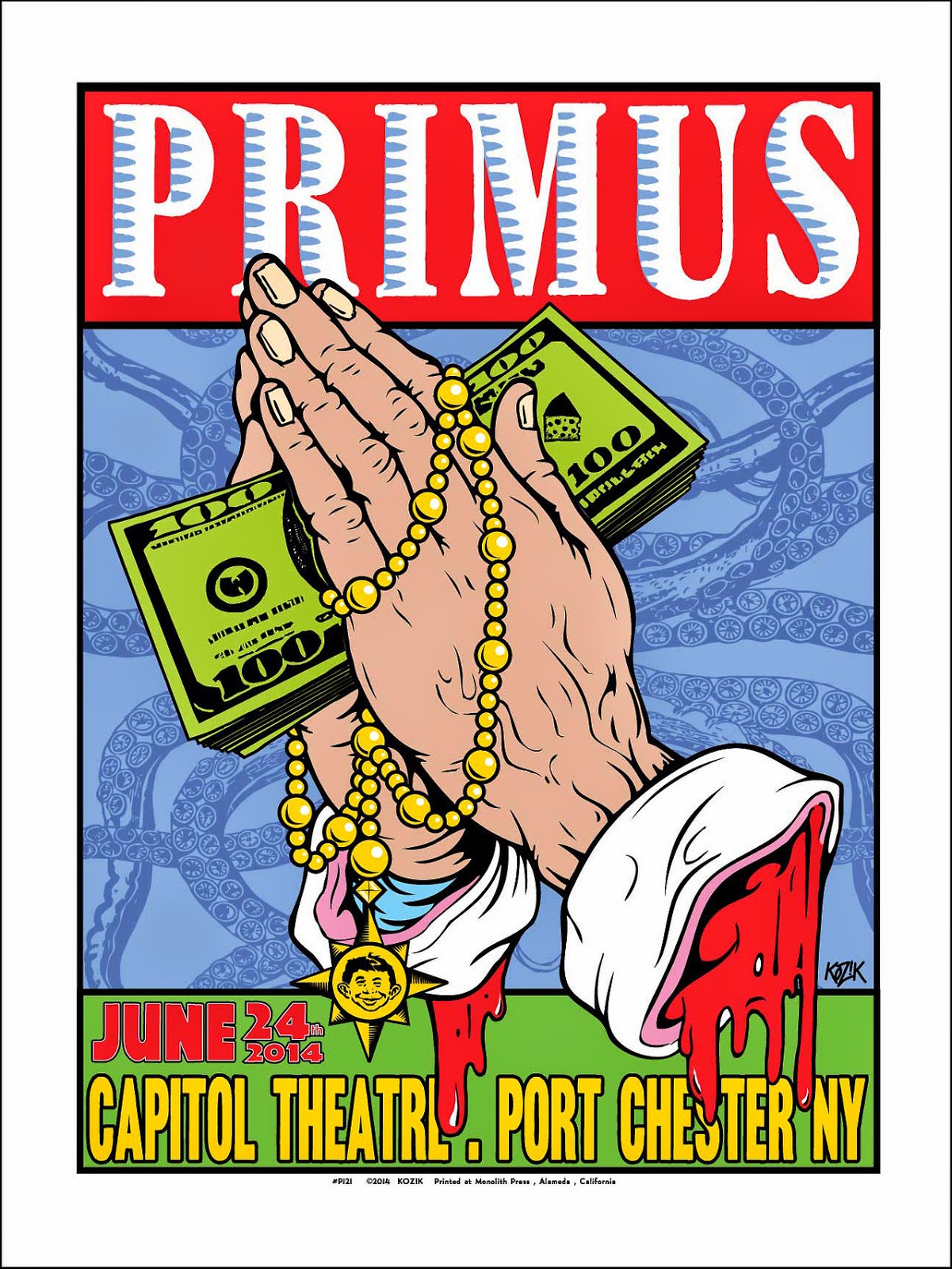 INSIDE THE ROCK POSTER FRAME BLOG: Primus Frank Kozik Port Chester ...