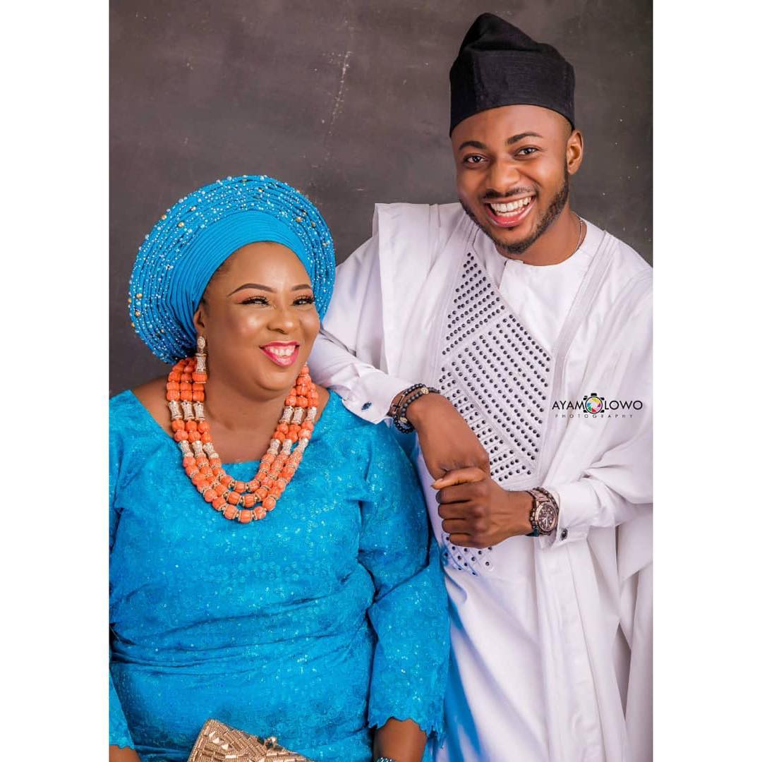 Meet Taiwo Adeyemi mother and his younger brother
