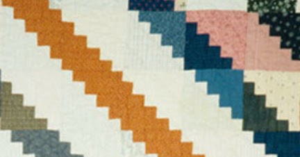 Cloud of Quilt Patterns: Half a Log Variation