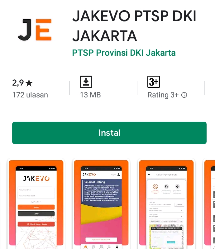 Beberapa aplikasi bermanfaat yang dibuat oleh pemerintah DKI Jakarta