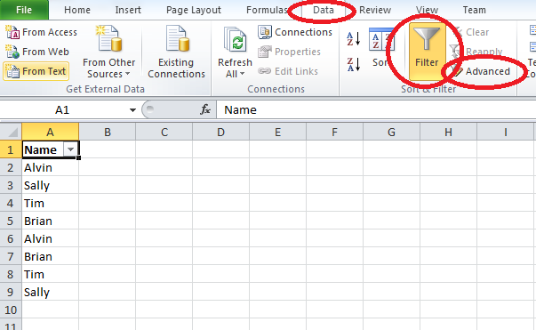 Spreadsheet Techie How To Removehide Duplicate Rows