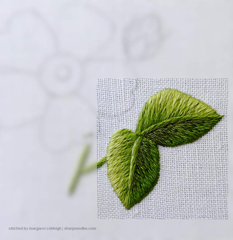 The Sharp Needler: Thread Painting Basics: Leaves and Stems