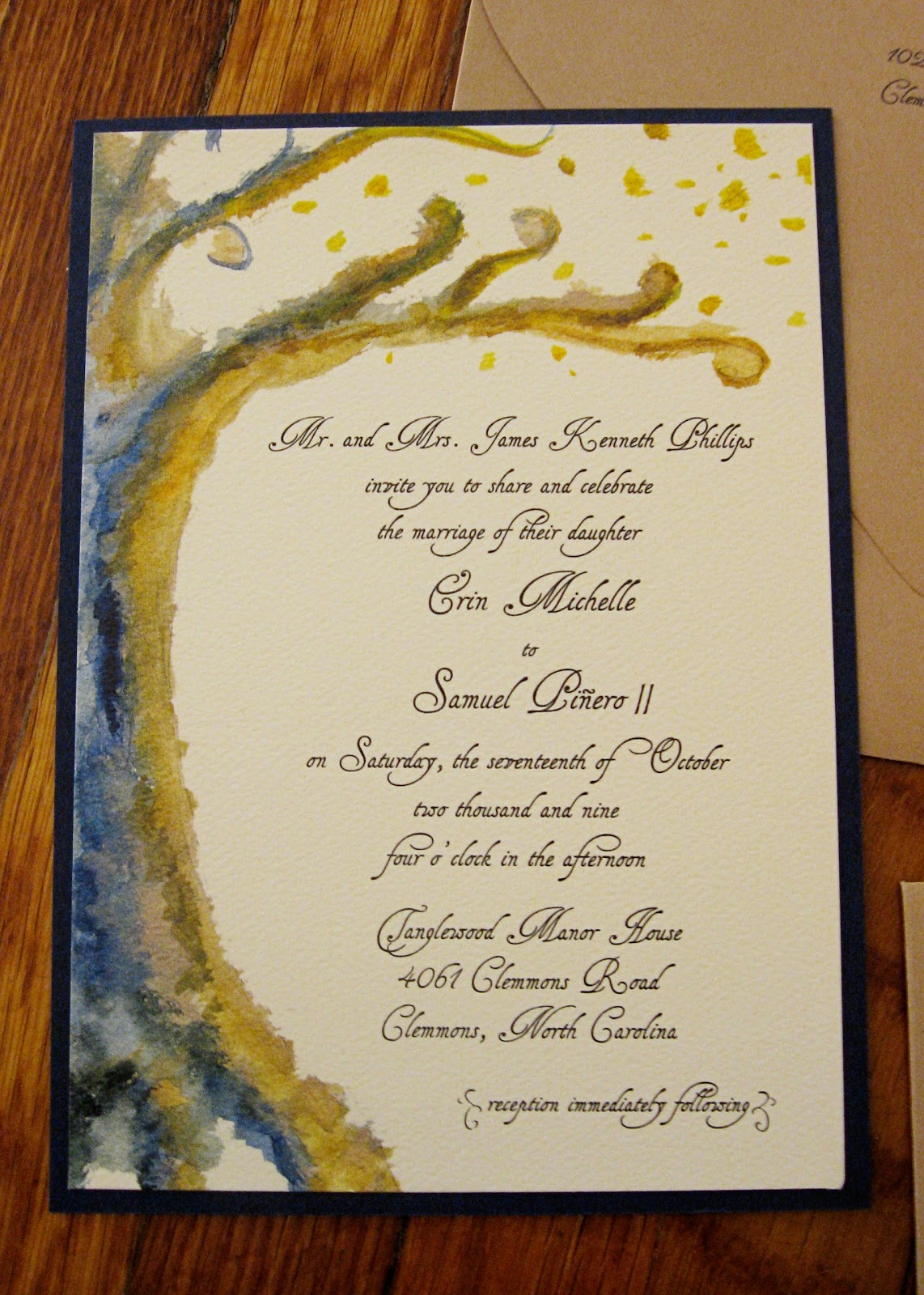 rkDesigns: Beautiful Watercolor Wedding Invitations