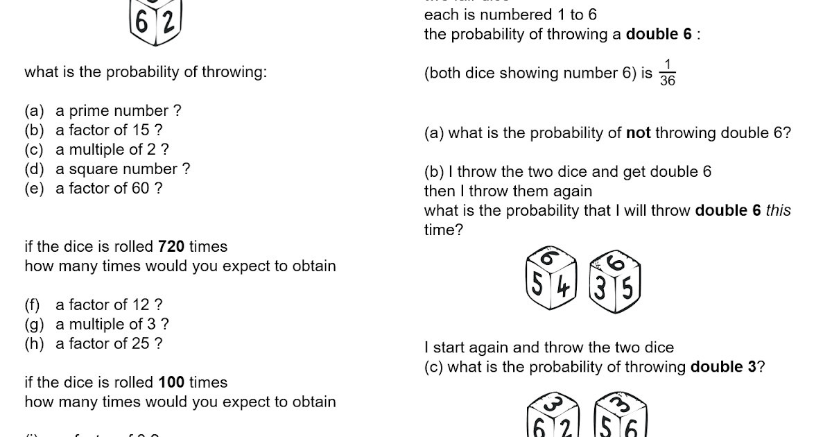 MEDIAN Don Steward mathematics teaching: dice and cards