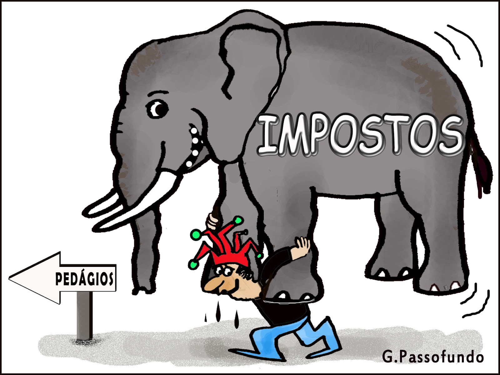 GERALDO PASSOFUNDO CARTUNS (Geraldo Fernandes Palestras): Impostos