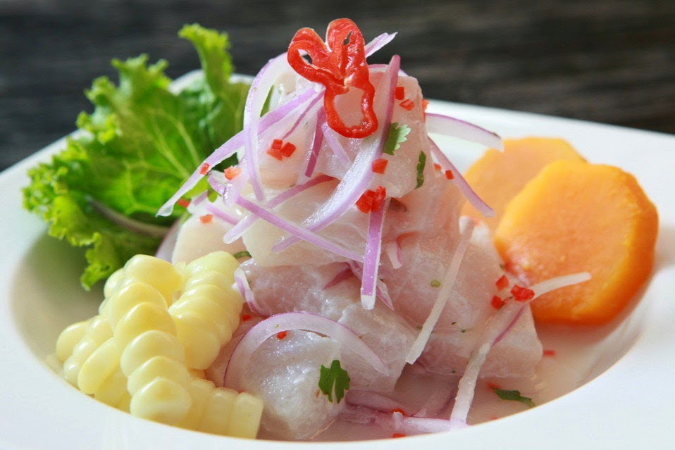 Peruvian: Ceviche de Pescado - Ceviche of fish - Gastronomy World