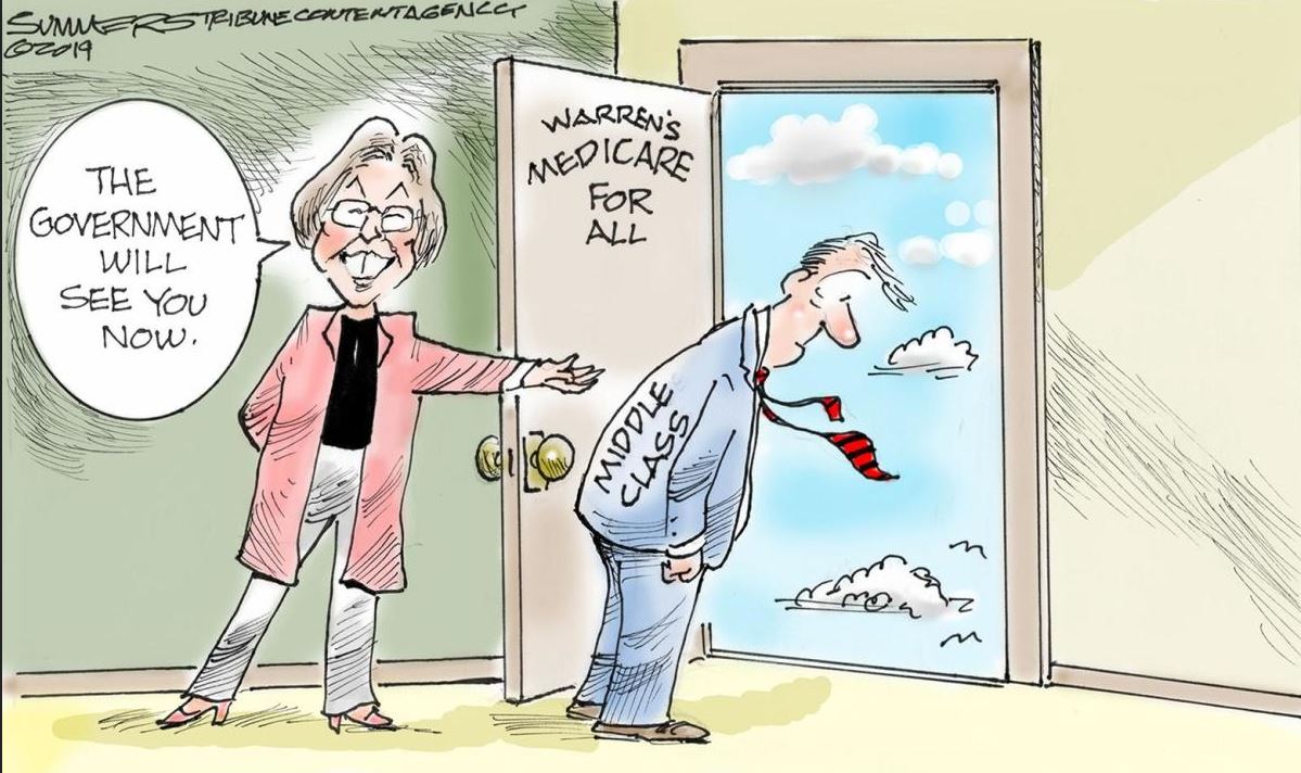 Political Cartoons on 2020 Presidential Candidate Elizabeth Warren ...