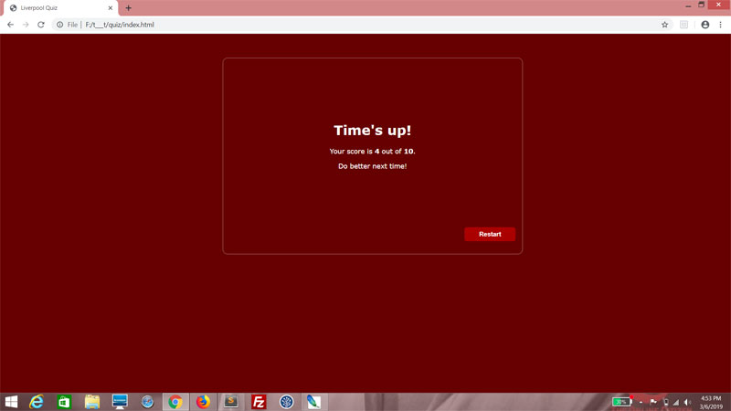 Teochew Thunder: Web Tutorial: The Liverpool Quiz (Part 3/3)