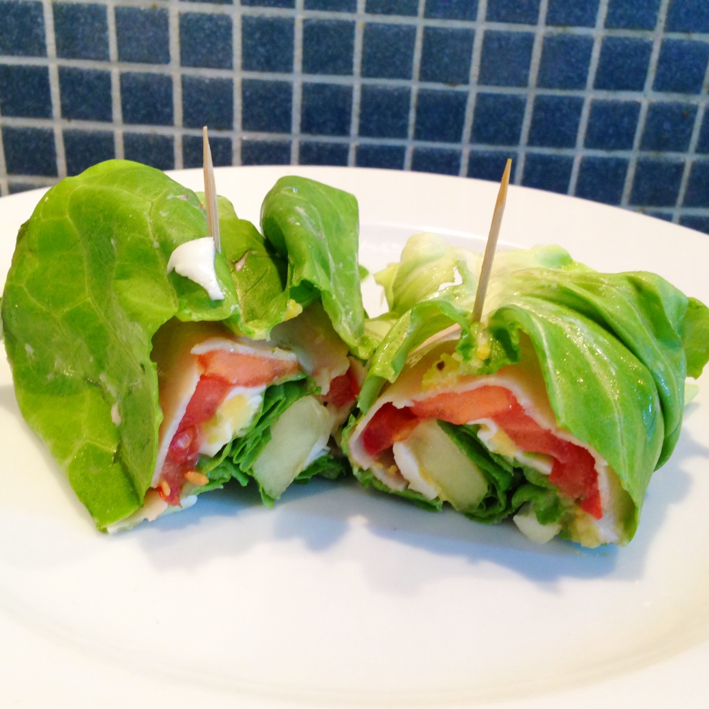 Healthy Living in Heels: Lunch Recipe: Amazing Salad Wraps with Ham and ...