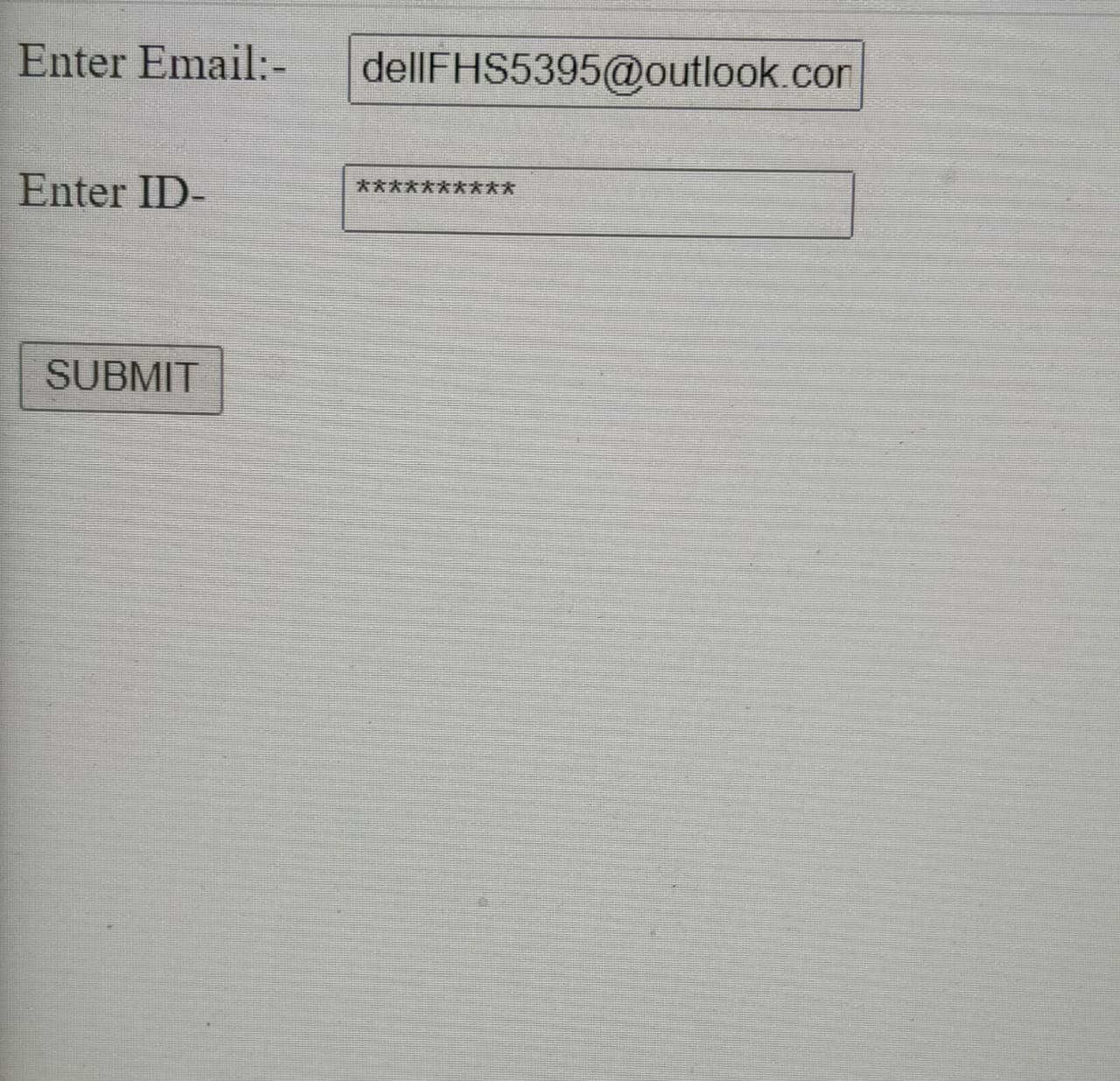 Generate otp (Send to Email)