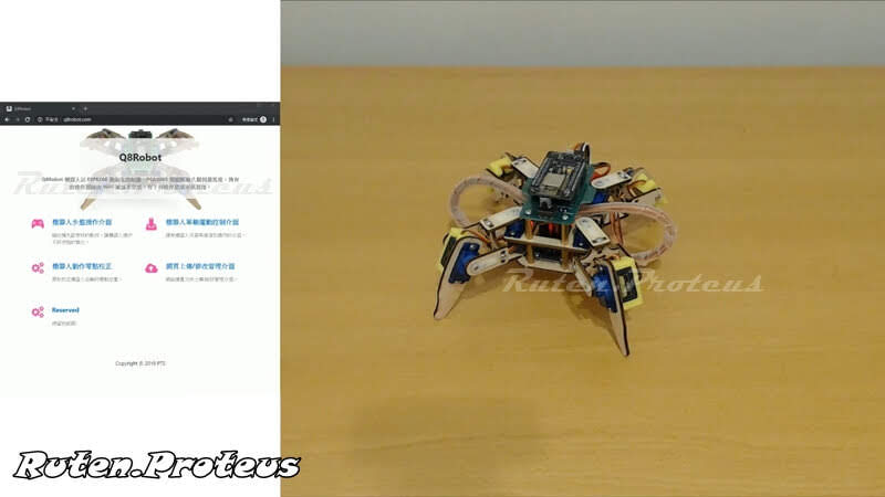 ㄆㄜ ㄊㄧㄡ ㄙˋ: Q8Robot 機器人操作展示與頁面說明（R010 版本）