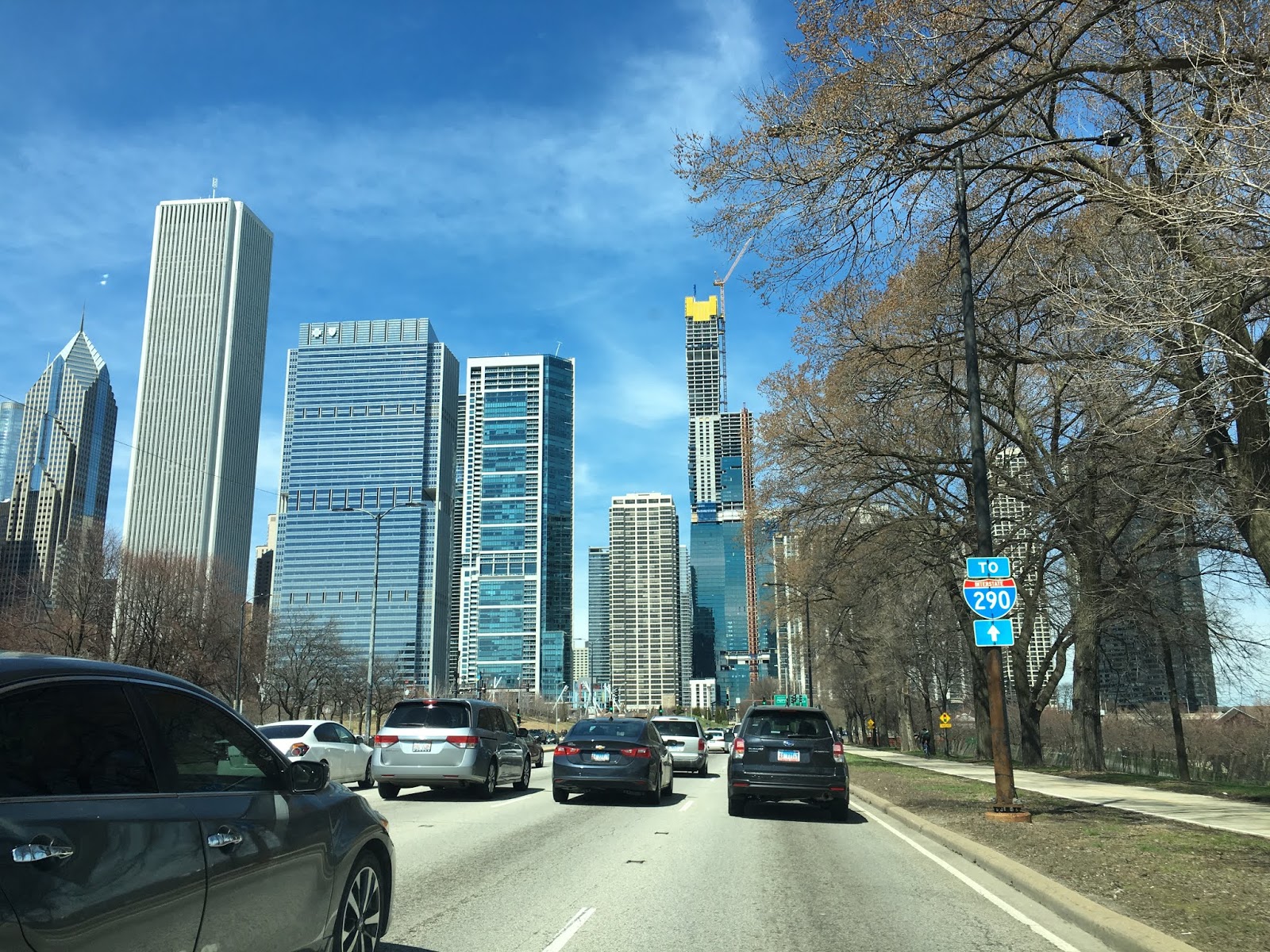 US Route 41 on Lake Shore Drive (Interstate 55 north to the Link Bridge)