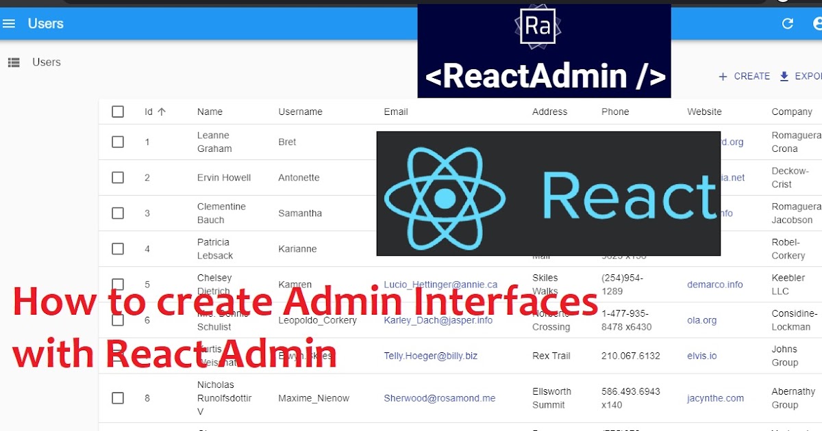 How to create Admin Interfaces with React Admin and JSON Server Data ...