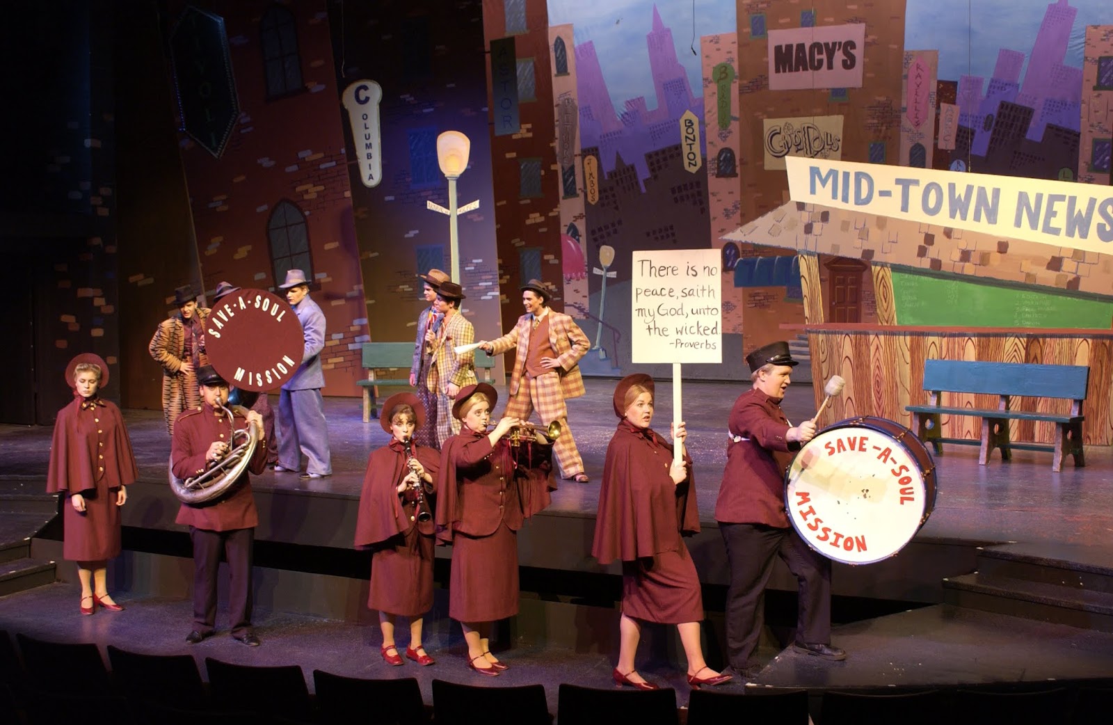 The Theatrical Designs of Gary Benson: Guys and Dolls--Set and Costume ...