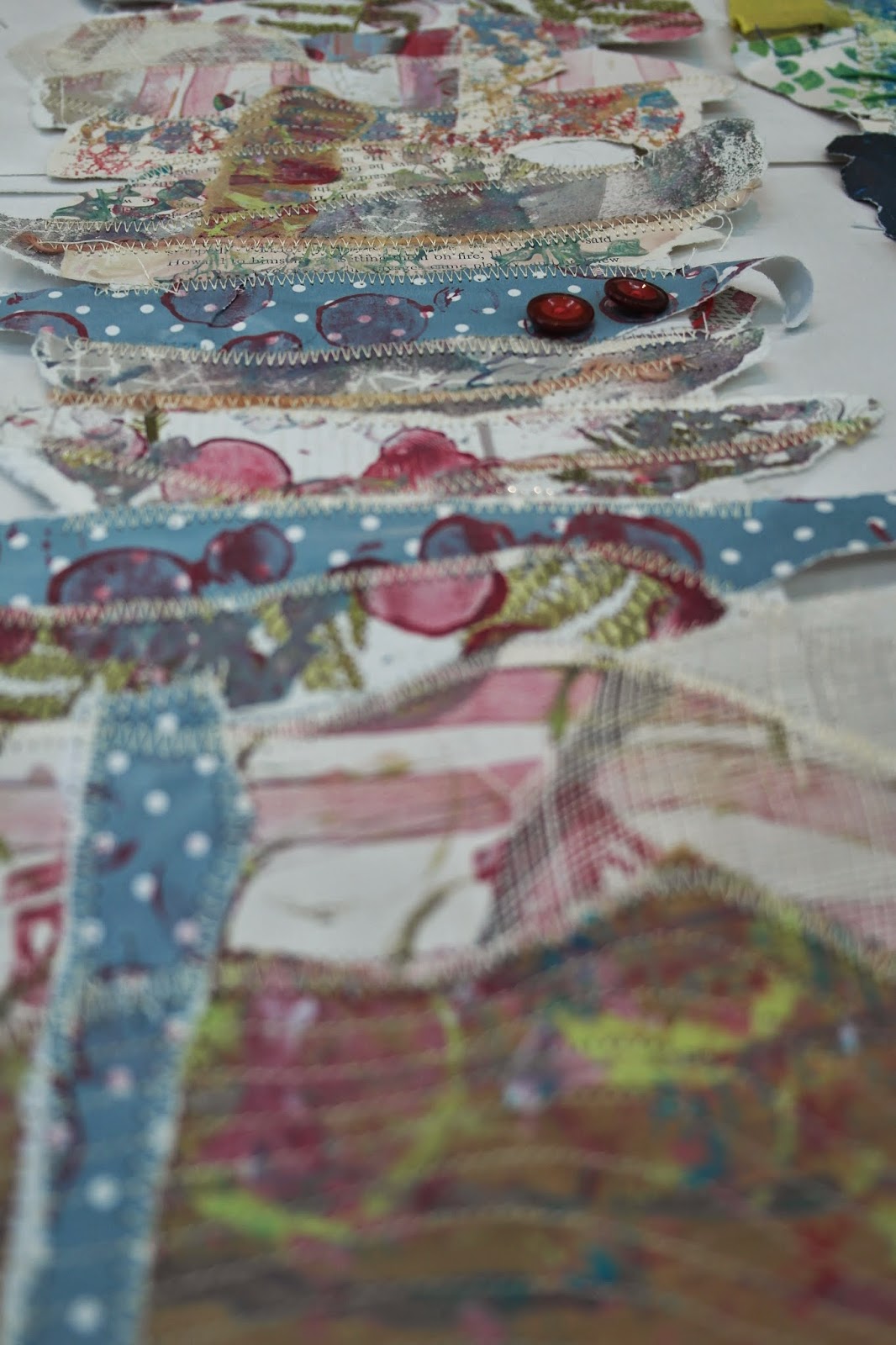 H-anne-Made: Print Collage Stitch with Creative Threads in Garstang