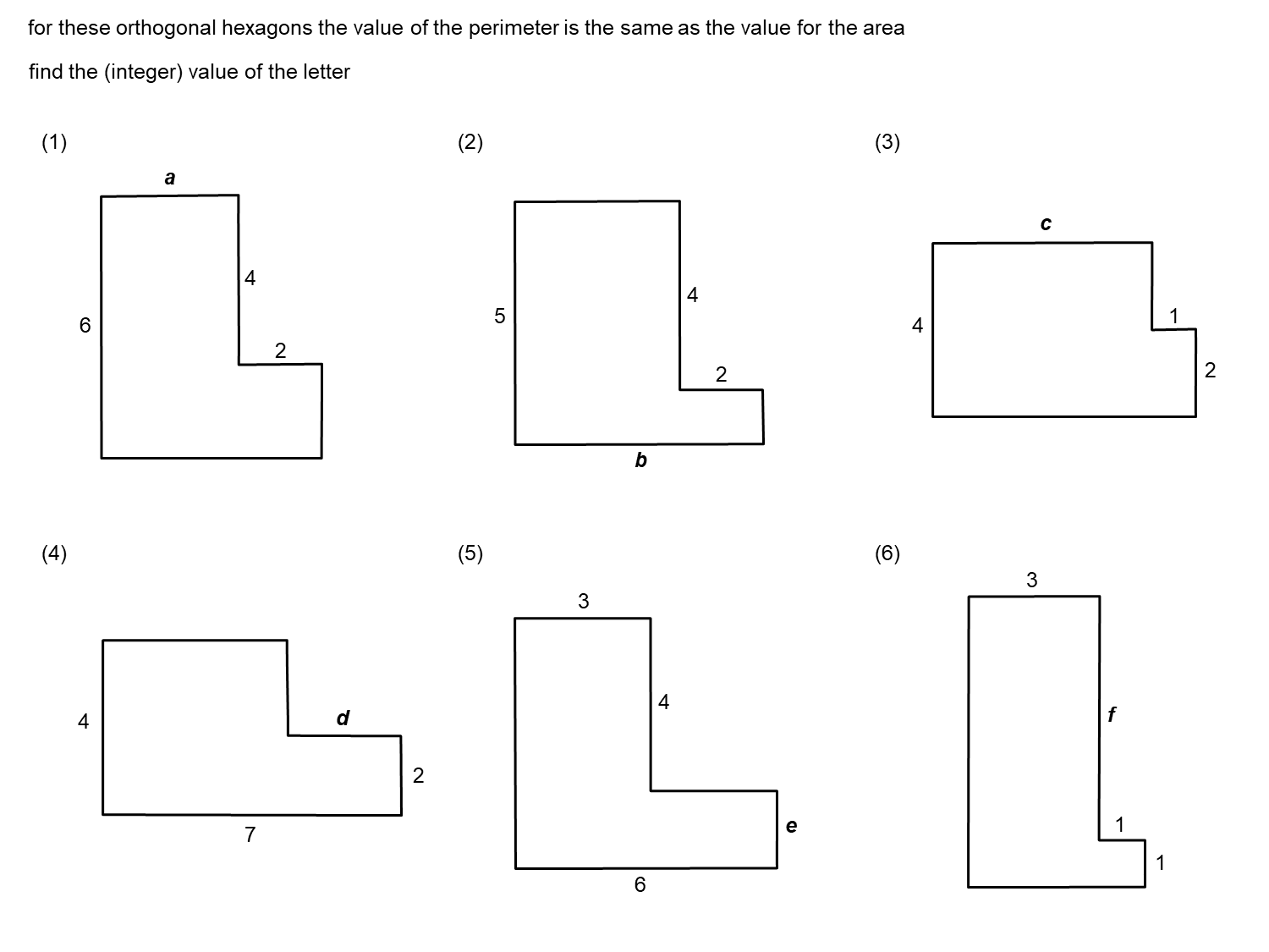 MEDIAN Don Steward mathematics teaching: equable orthogonal hexagons