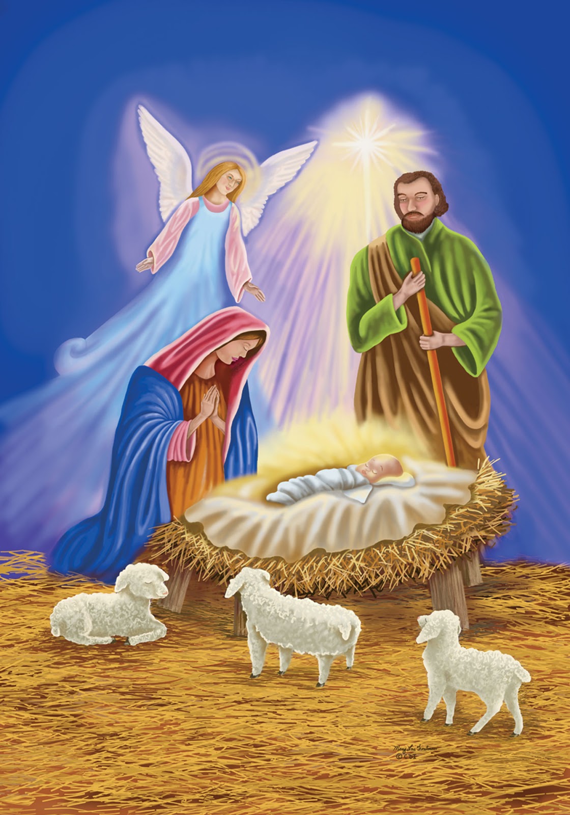 Nativity Scene House Flags at Neal Ching blog