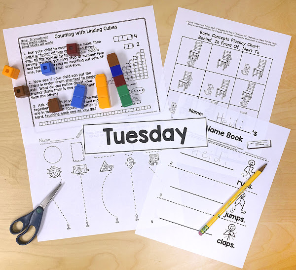 Fall WEEK 2 - TK Distance Learning Packet! (NO PREP PRINTABLES!)